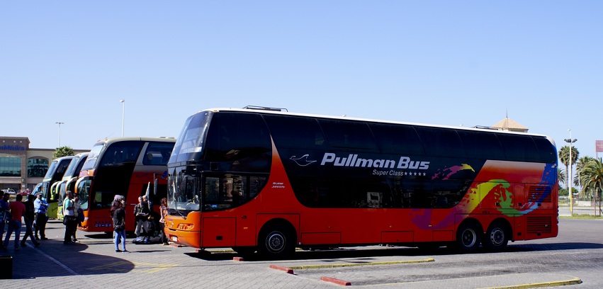Reis door Chili met de bus dankzij het uitgebreide busnetwerk.